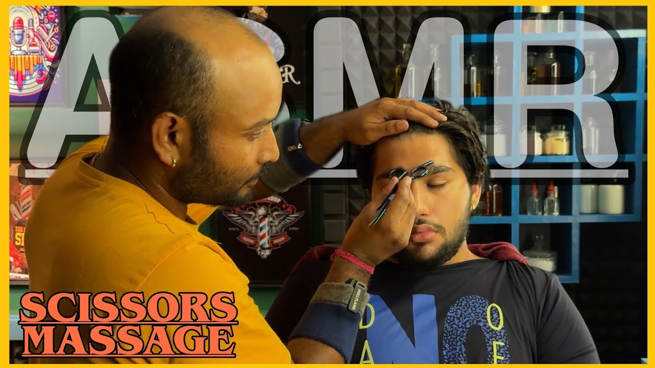 ASMR Scissors ️ Point Head Massage | Neck and Knuckles Cracking by ...