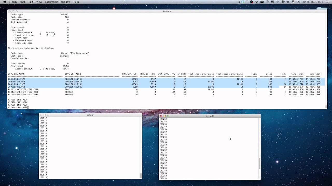 Cisco Flexible NetFlow on Cat3KX Service module Demo with Caption - YouTube