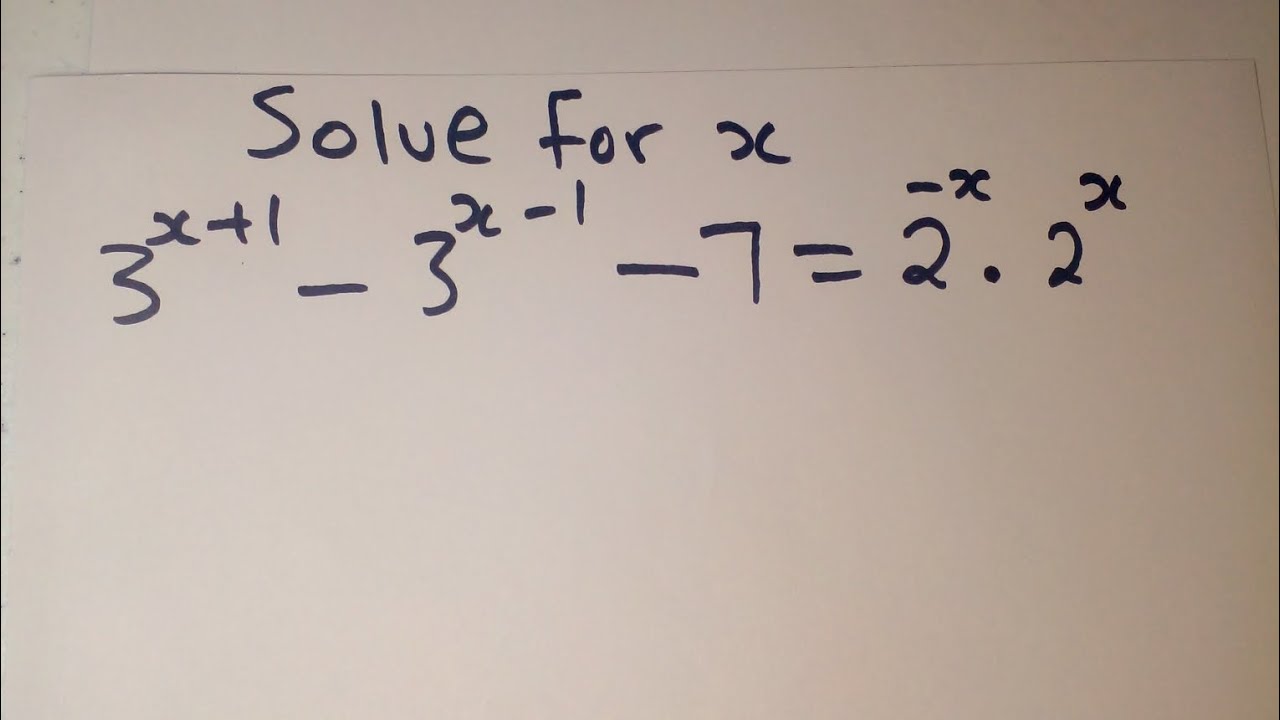 Solving For X - YouTube