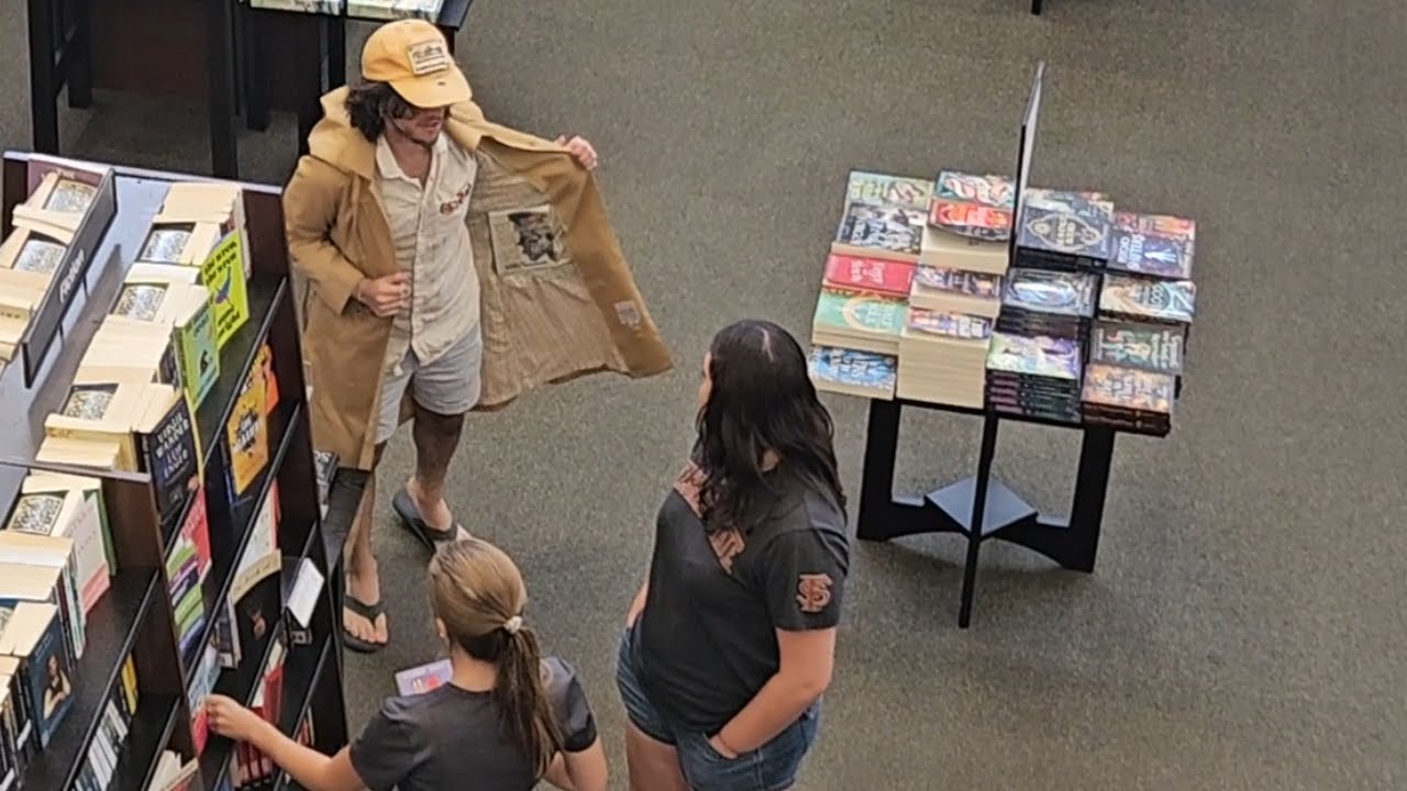 Trench Coat Book Merchant (McBussy Vs. Barnes & Noble) - YouTube