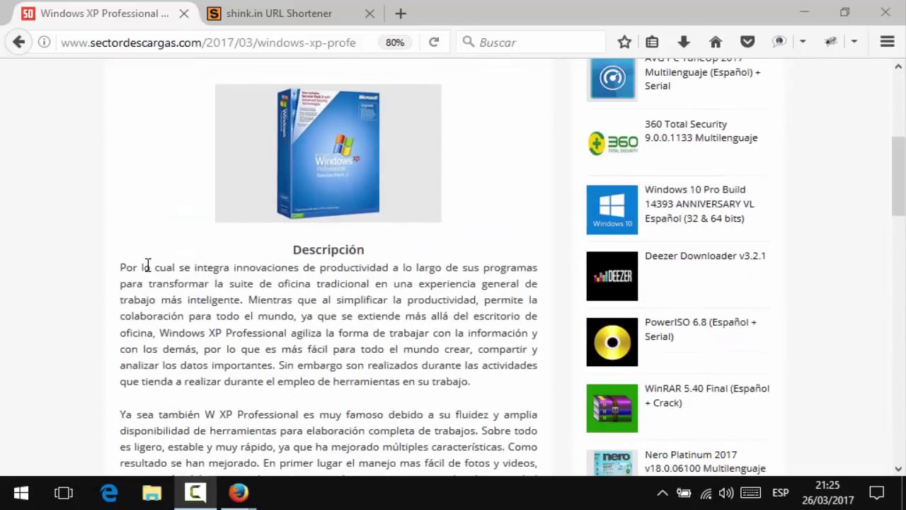 Descargar Windows XP SP3 ISO en Español - YouTube