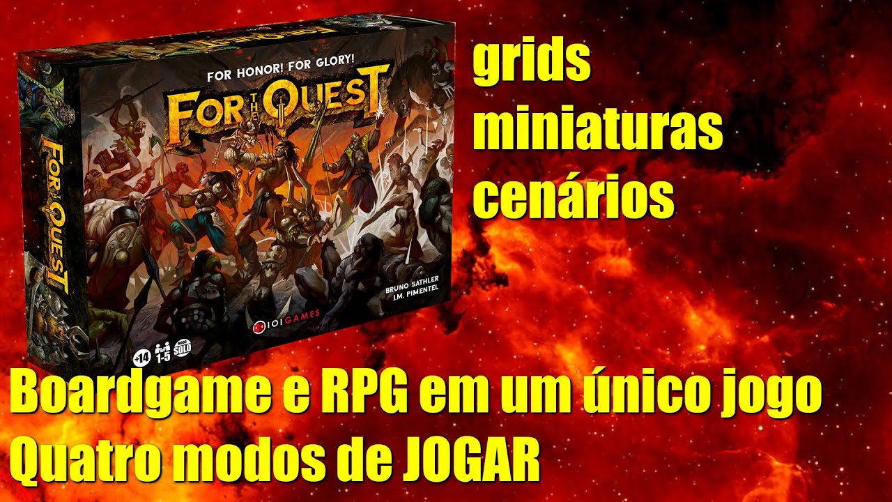 RPG 210 - FOR the QUEST Unboxing e Modos de jogo - YouTube