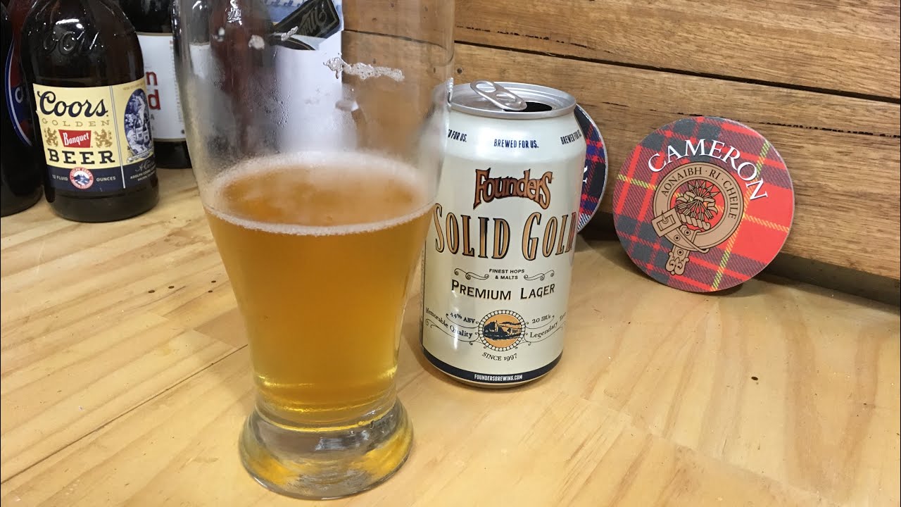 Founders Solid Gold Lager Review By Gez - YouTube