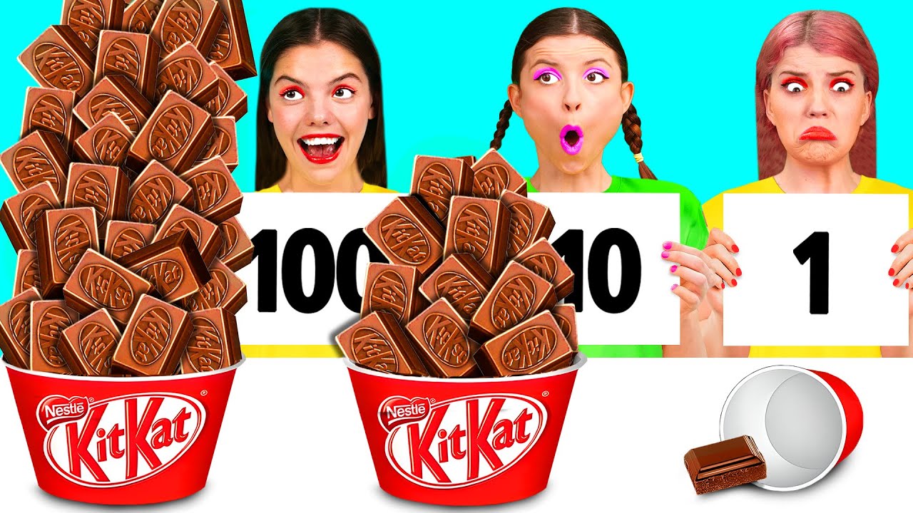 100 Layers of Food Challenge | Amazing Cooking Hacks by AZaZa Challenge ...