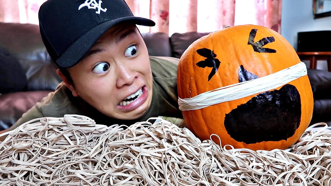 EXPLODING PUMPKIN CHALLENGE!!! (EXTREME) - YouTube