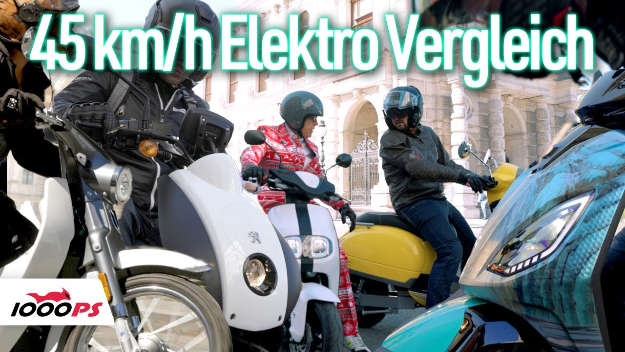 Elektro-Moped Vergleich 2022: Piaggio - Kumpan - Peugeot - Yamaha ...