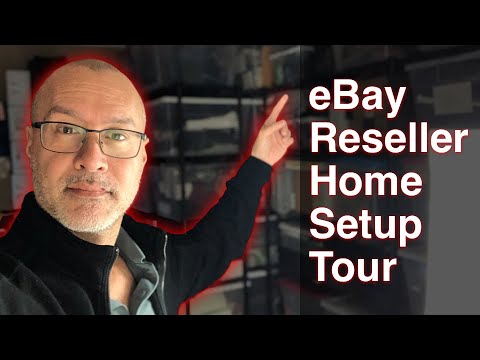EBAY RESELLER HOME SETUP TOUR - Inventory, Storage, Packing, Streaming ...