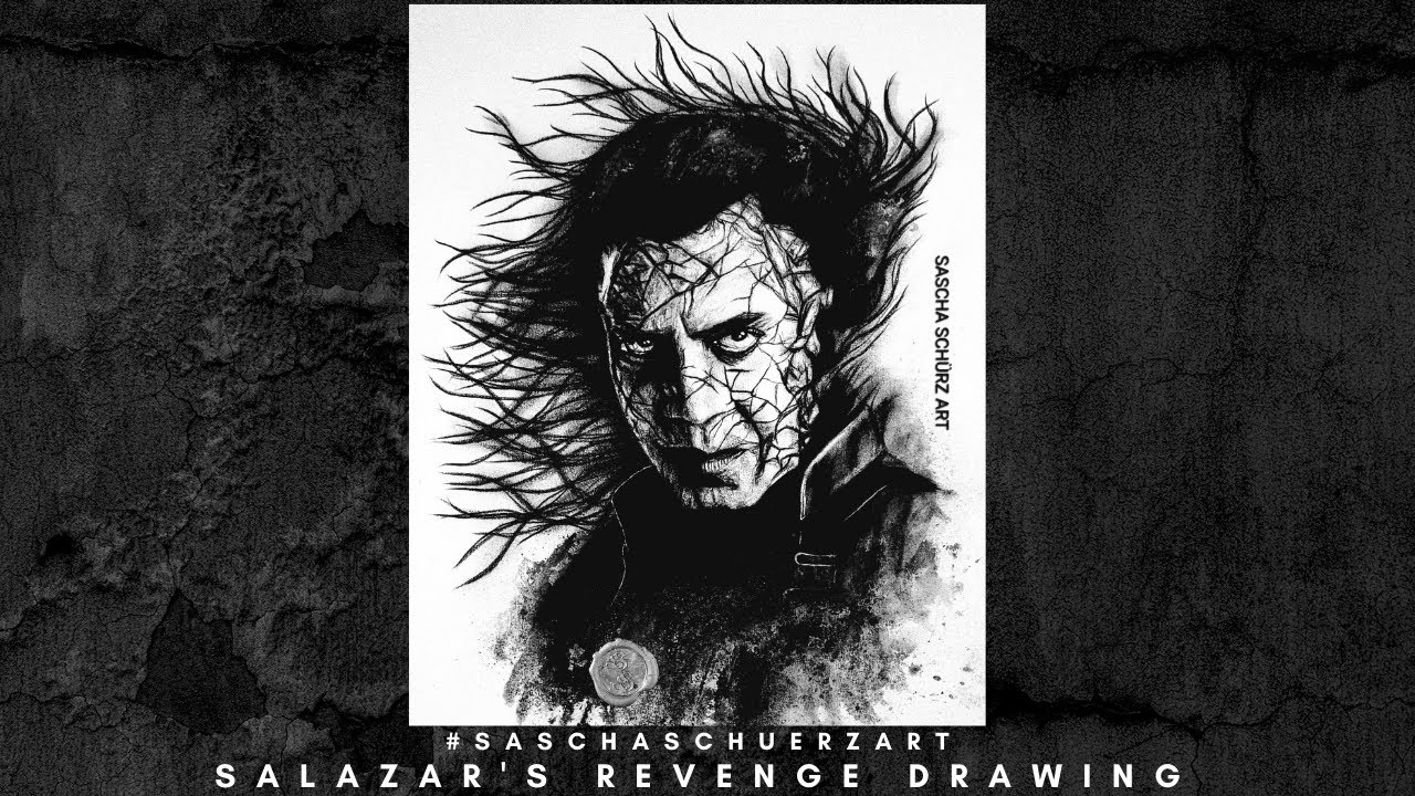 Drawing Pirates of the Caribbean in Charcoal - Salazar´s Revenge | Full ...