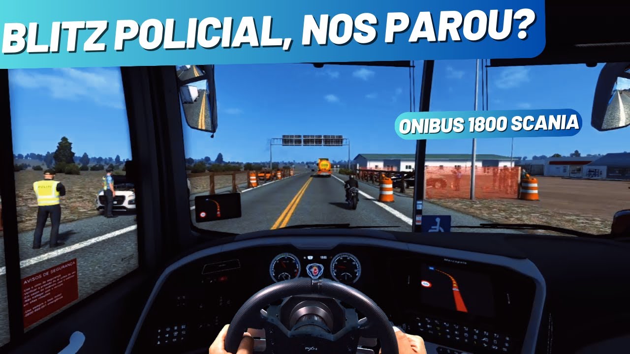 EURO TRUCK SIMULATOR 2 - QUASE FUI PARADO NA BLITZ POLICIAL - YouTube