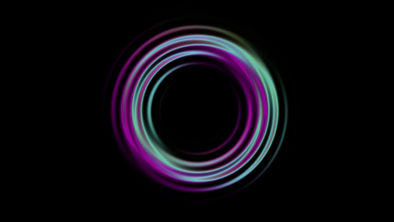 NEON LIGHTS CIRCLE ANIMATION FREE || NO COPY RIGHTS 100% FREE || Wave ...