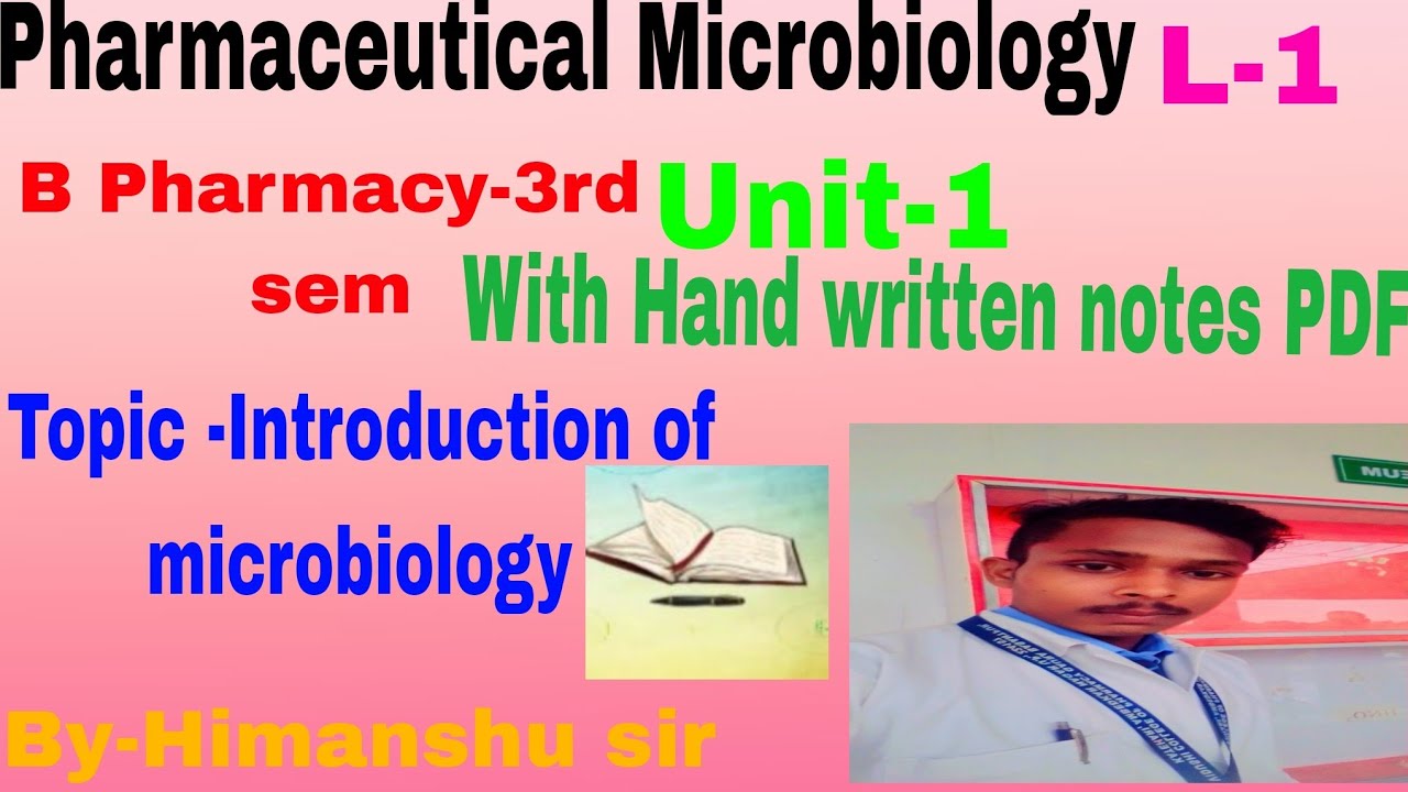 Pharmaceutical microbiology ka Unit-1 -Introduction of microbiology ...