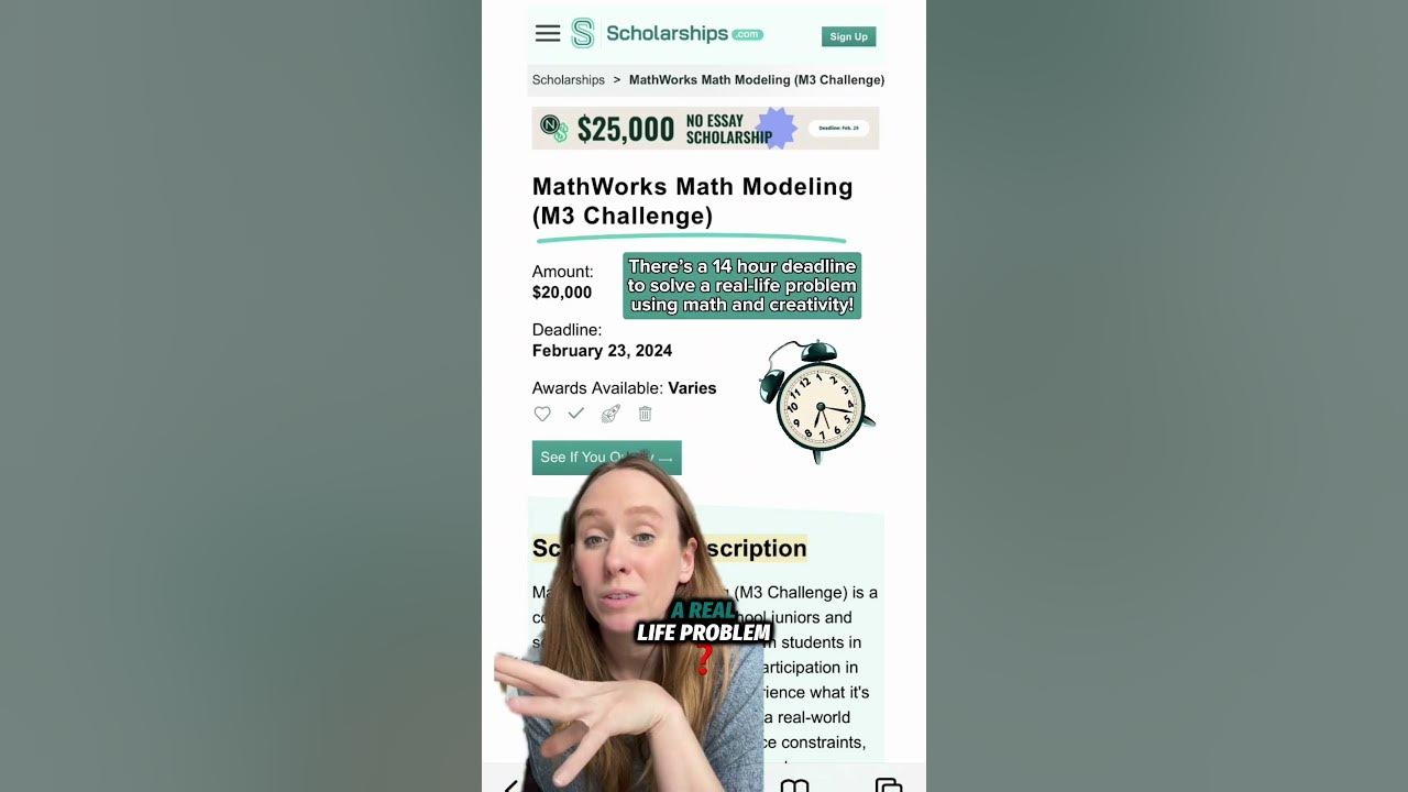 MathWorks Math Modeling (M3 Challenge)! - YouTube