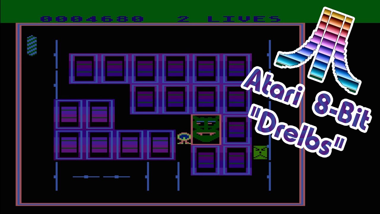 Atari 8-Bit Game Play, Drelbs - YouTube