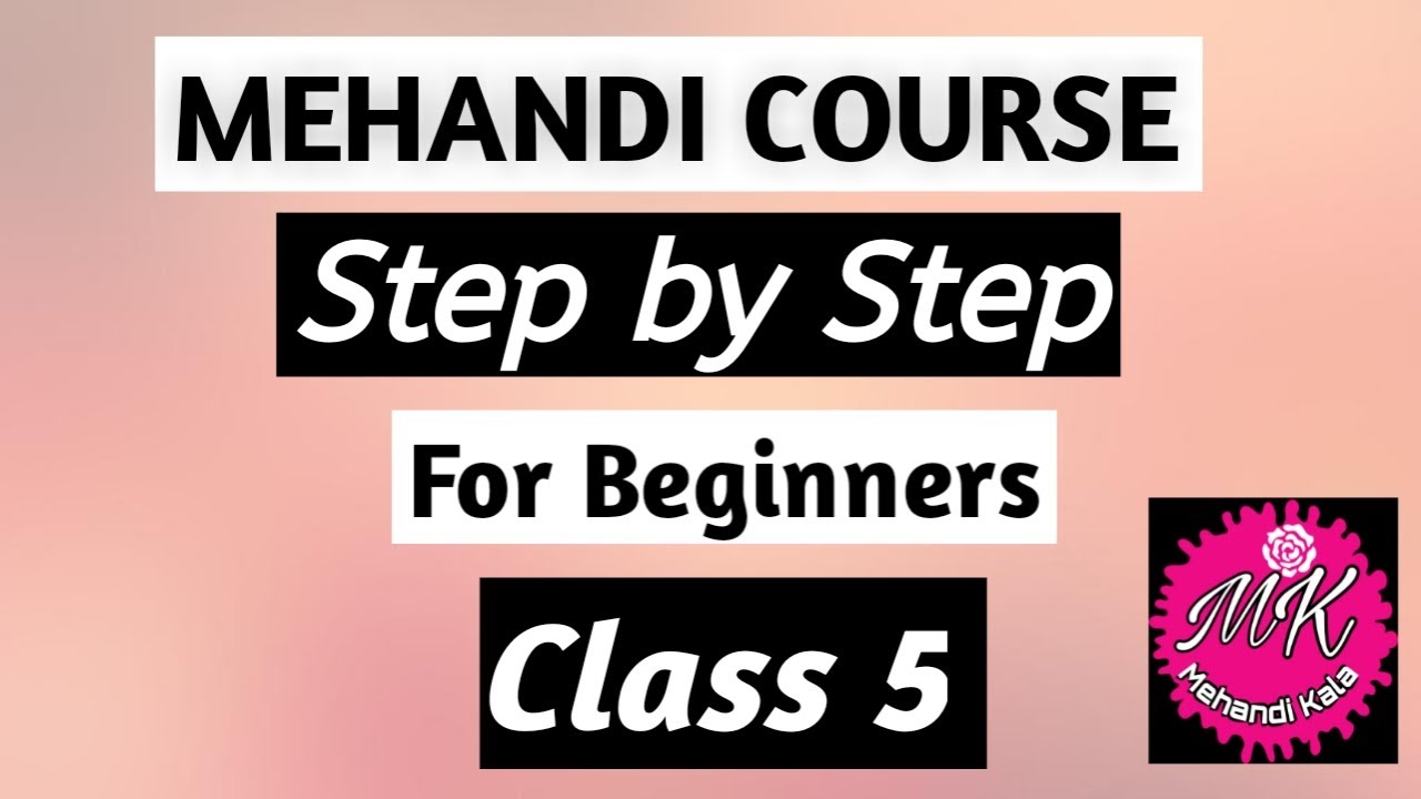 Mehandi Course Class 5//Mehandi for beginners- Basic mehandi shapes for ...