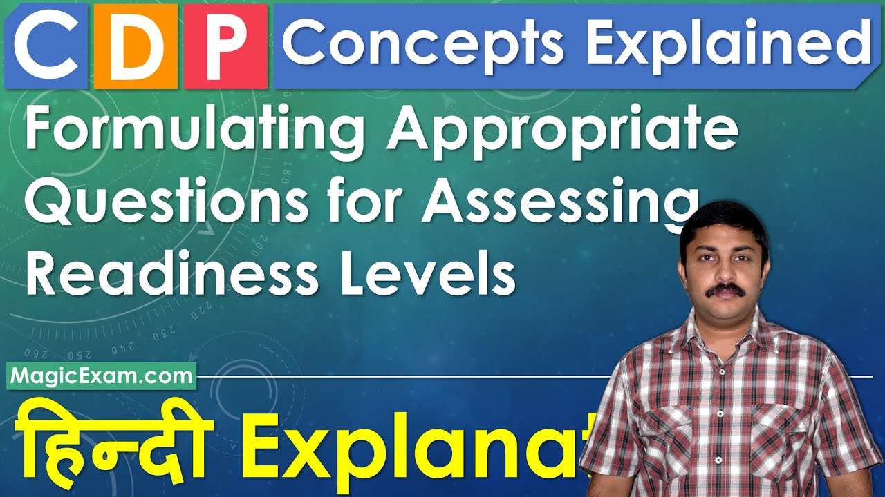 Formulating Appropriate Questions for Assessing Readiness Levels CDP ...