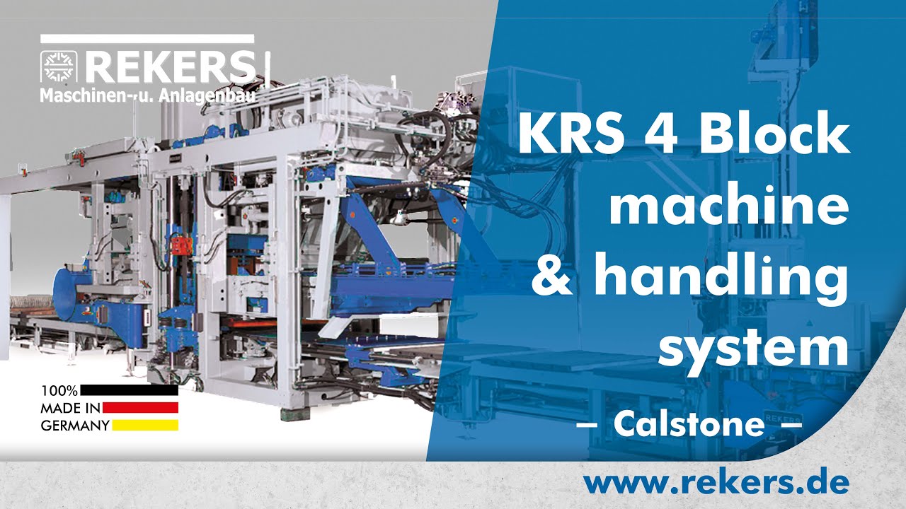 REKERS KRS4 Block Machine and Handling System (Calstone) - YouTube