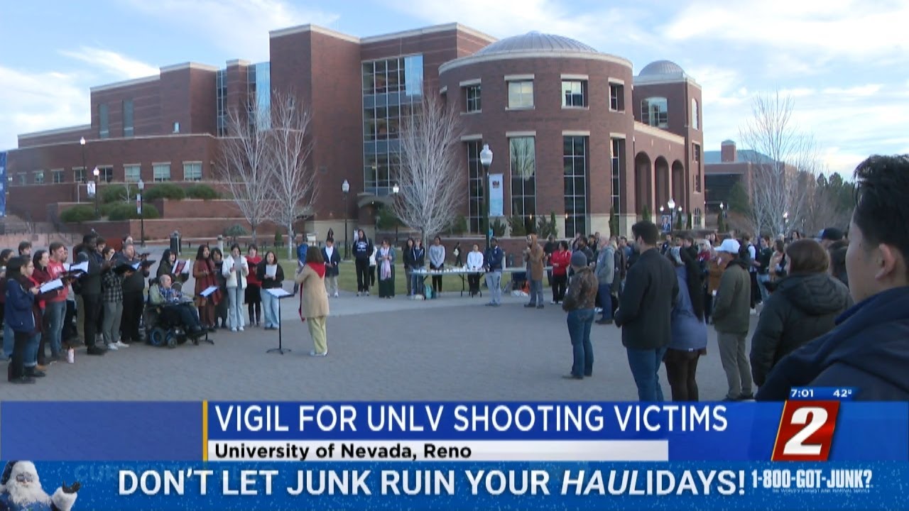 Vigil for UNLV Shooting Victims at the University of Nevada, Reno - YouTube