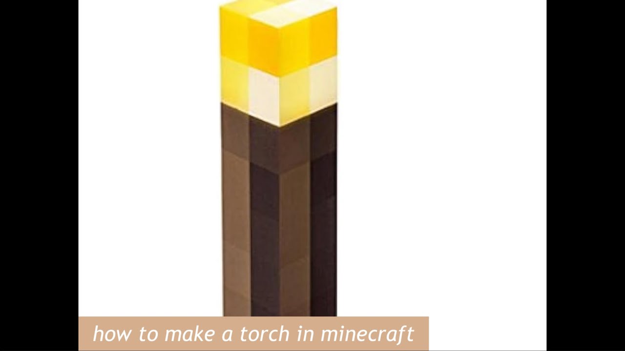 How to make a torch in Minecraft Tutorial - YouTube