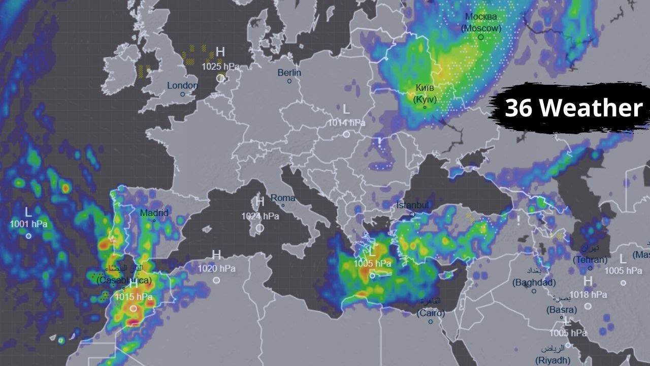 Europe Weather | April 13 , 2025 - ECMWF Model , Precipitation ( Rain ...
