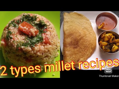 Foxtail millet recipe| kangni recipe| millet upma and dosa recipe ...