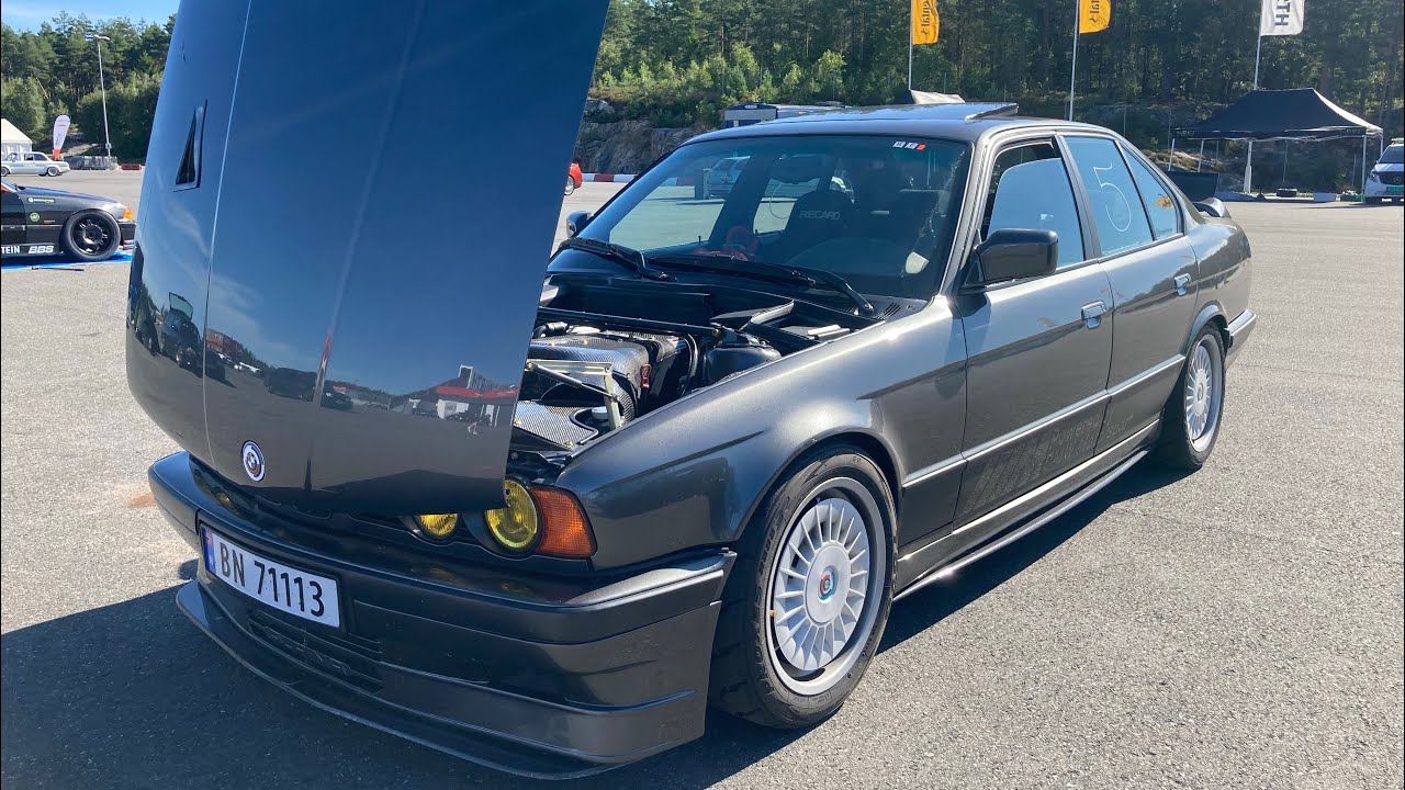 E34 with M3 S54 power trackday rudskogen Norway 2022 - YouTube