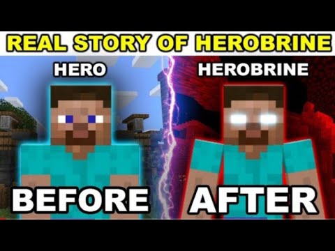 Minecraft The Real Story of Herobrine 🔥 || How Herobrine Really Began 😯 ...
