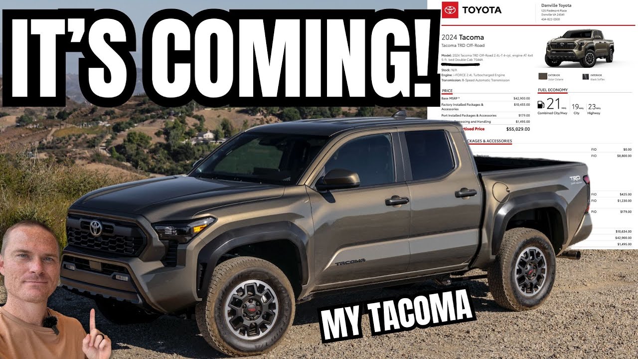 My Official 2024 Toyota Tacoma Build Is Allocated!! - YouTube