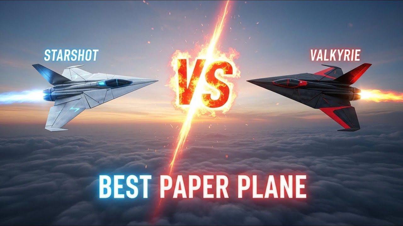 Starshot vs Valkyrie – Ultimate STEM Paper Plane Battle & Flight Test ...