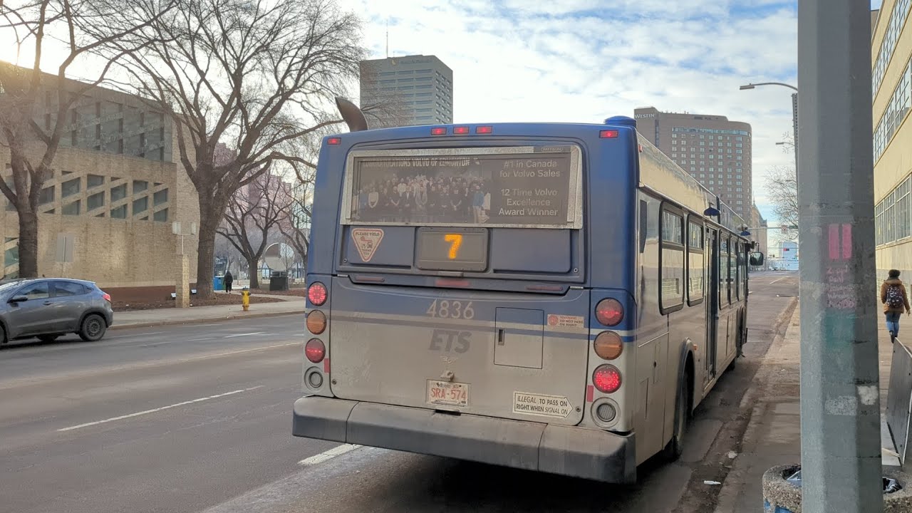 ETS Bus 2009 New Flyer D40LFR #4836 On 7 Downtown - YouTube