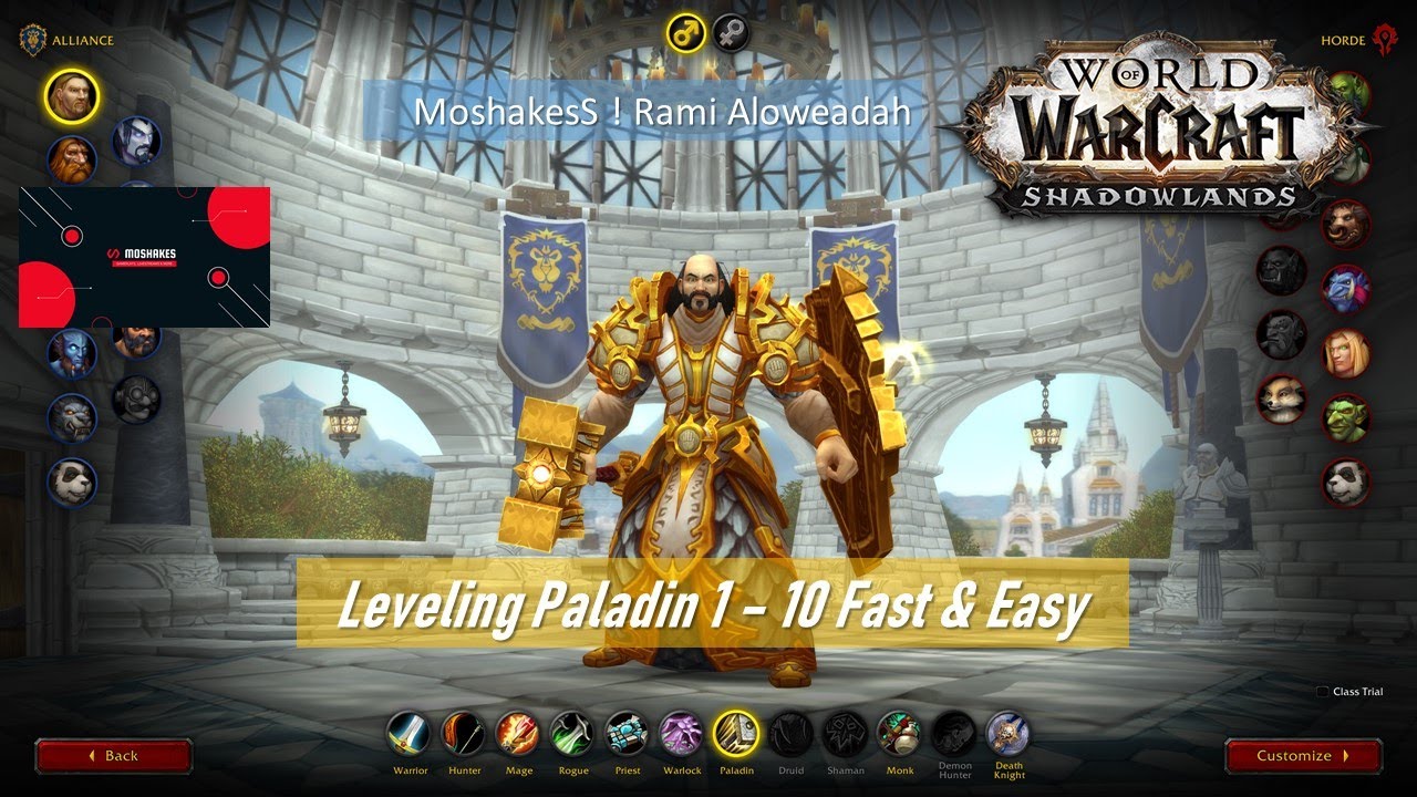 4K How to Leveling Paladin 1 - 10 Fast & Easy - YouTube