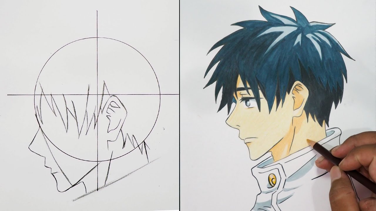 How To Draw Megumi Fushiguro Jujutsu Kaisen - My Brilliant Art - YouTube