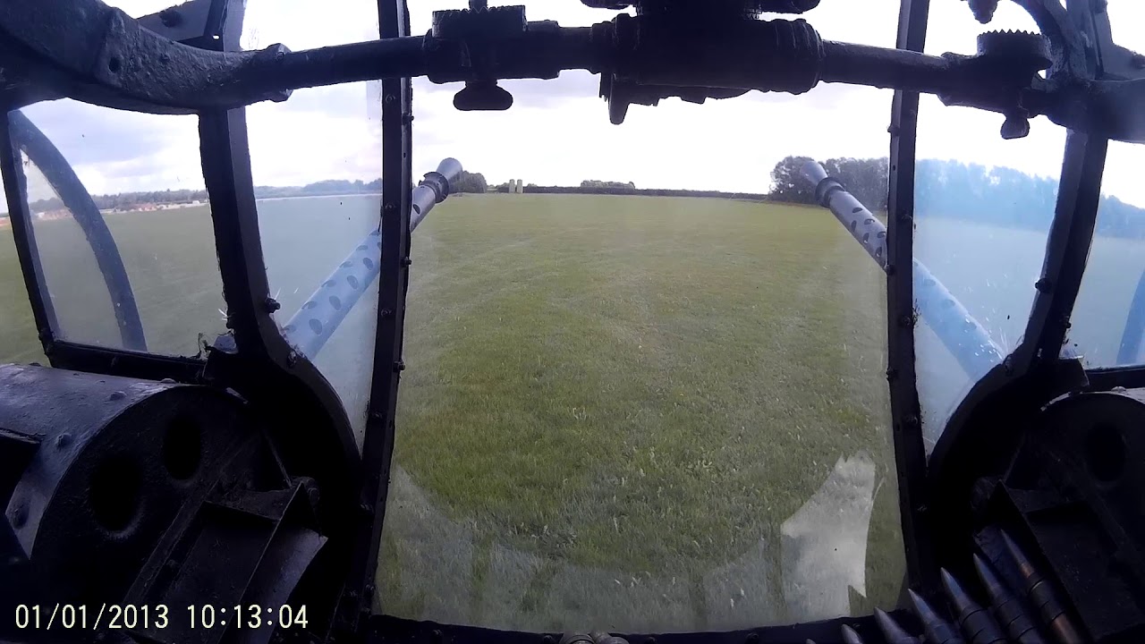 Lancaster Rear Gunner Position 2000 rpm Vibration and Sound - YouTube