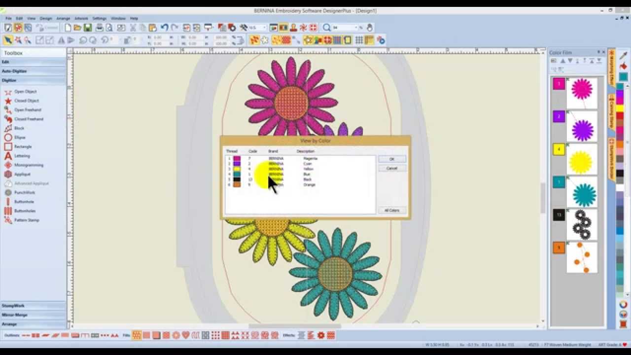 BERNINA Embroidery Software 7 - Tool Tip - Advanced Appliqué - YouTube