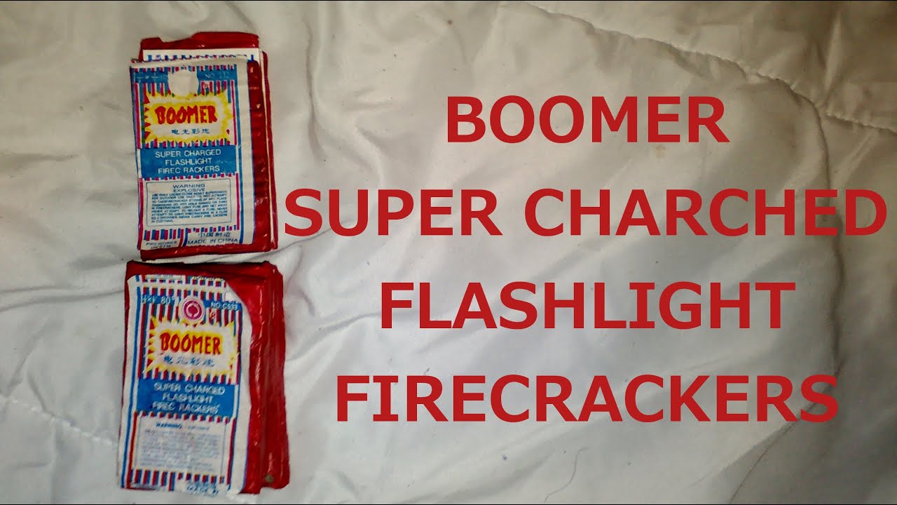 Boomer Super Charged Flashlight Firecrackers - YouTube