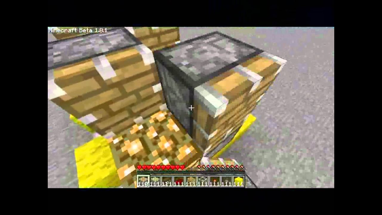 Minecraft Piston Pusher Tutorial - YouTube
