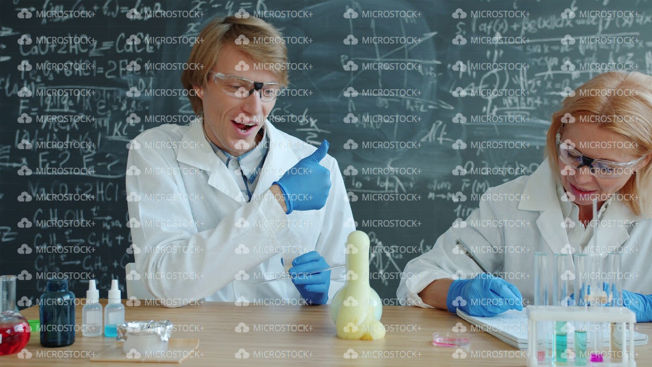 Happy man and woman doing high-five and showing thumbs-up during ...