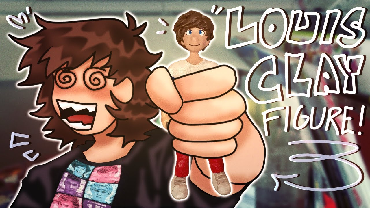 Making a Louis Tomlinson clay figure just because I can - YouTube