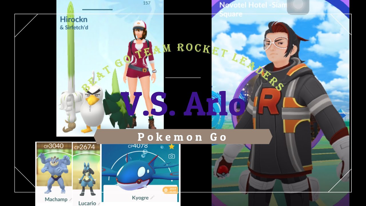 V.S. Arlo [Beat Go Team Rocket Leaders] #41 --- Pokemon GO --- - YouTube