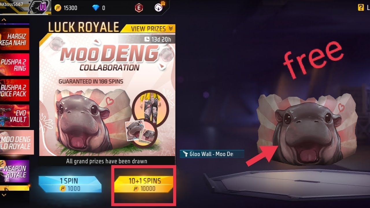 How to win free hippo global in free fire#wait for end#gaming# ...