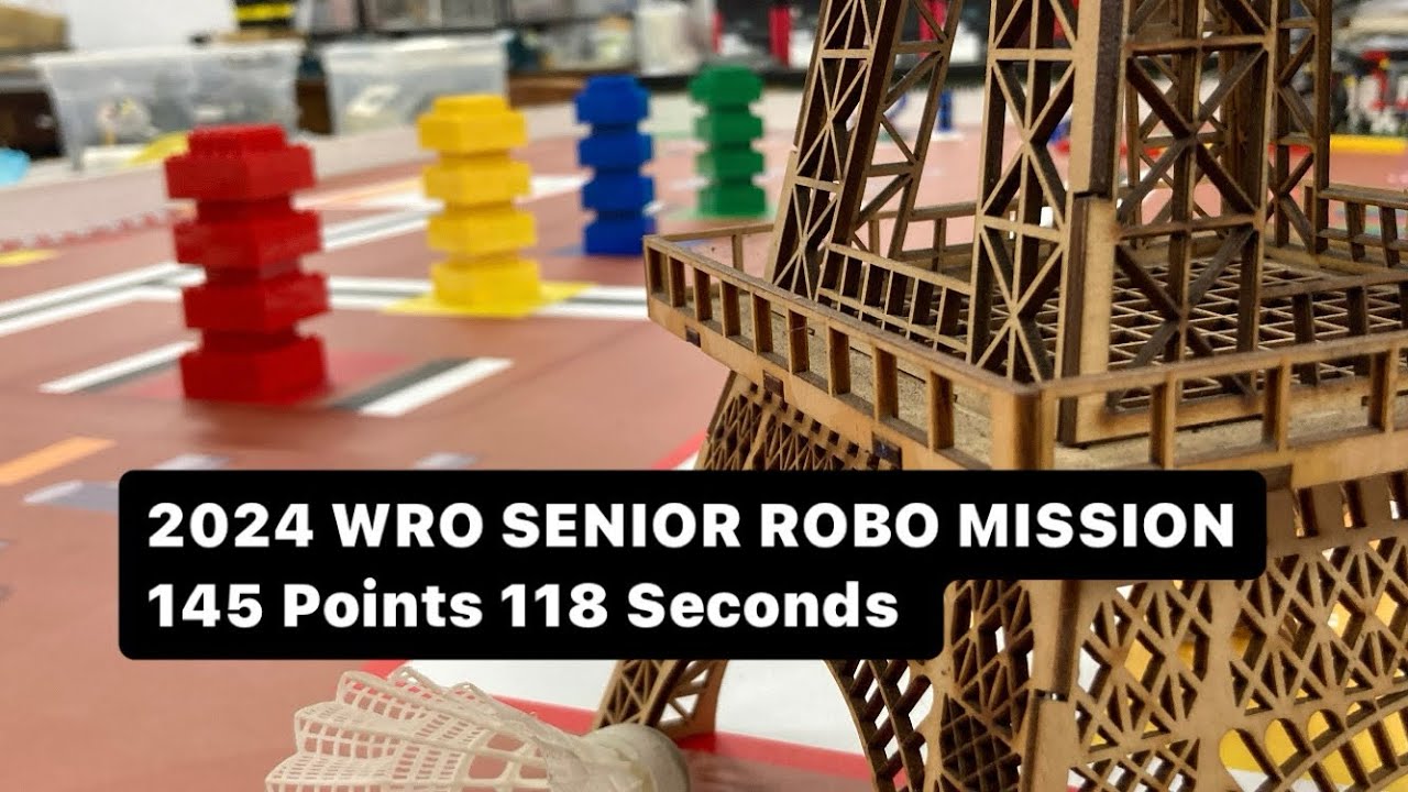2024 WRO ROBO Mission 145 Points 118 Seconds - YouTube
