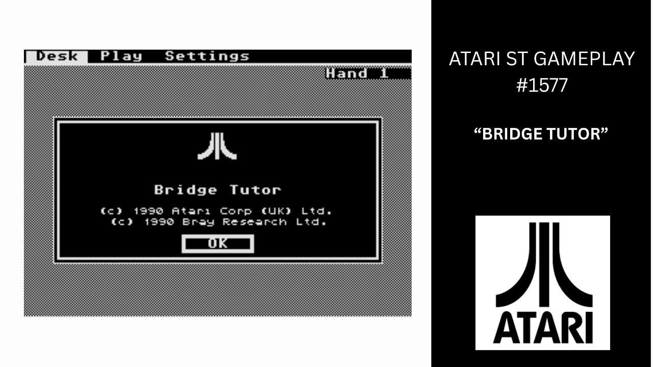 Bridge Tutor (Atari ST / Gameplay #1577) - YouTube