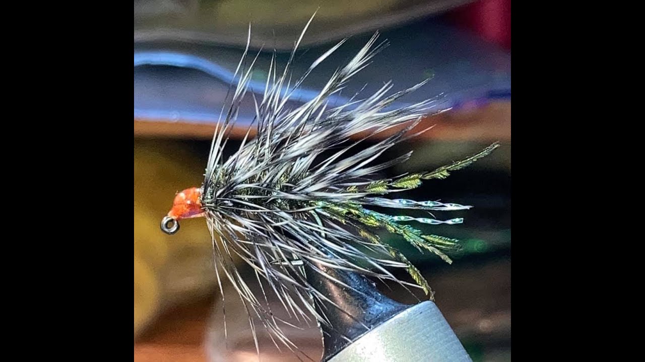 Micro Streamer Wet Fly (Peacock & Hackle) - YouTube