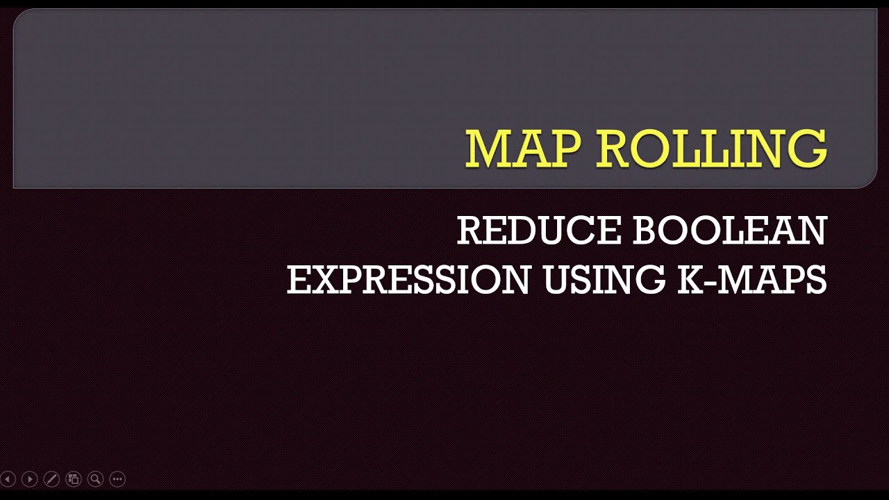 #22 Map Rolling in K-Map | Boolean Algebra | ISC Class 12 - YouTube