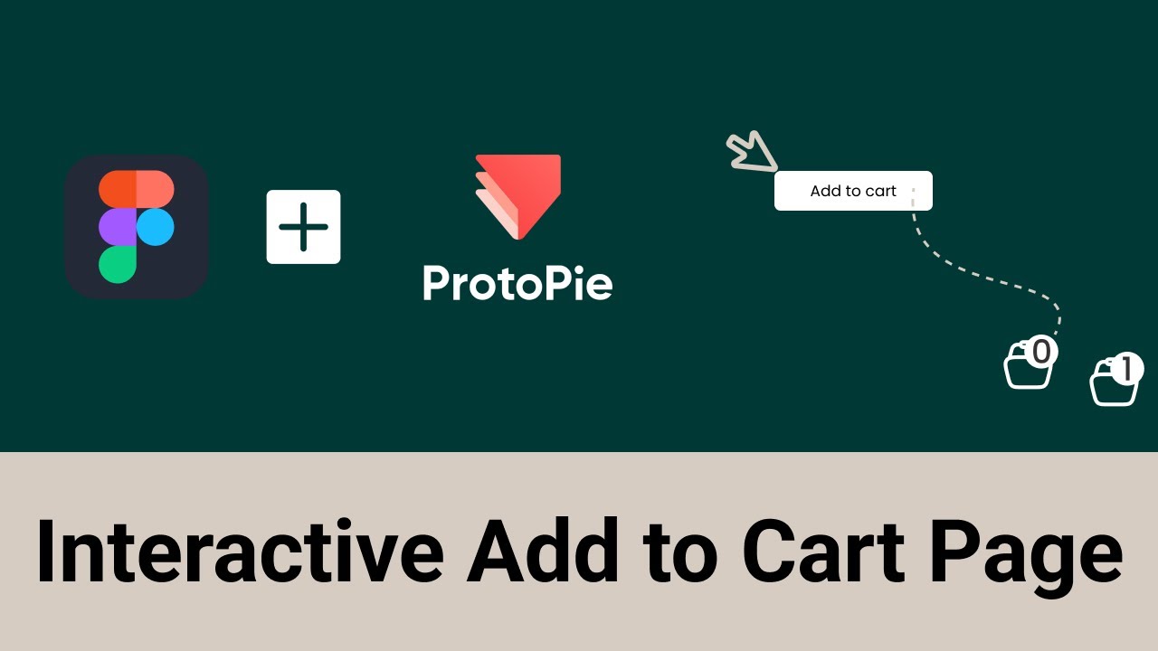Interactive Add to Cart Page in Figma and Protopie #design #tutorial # ...