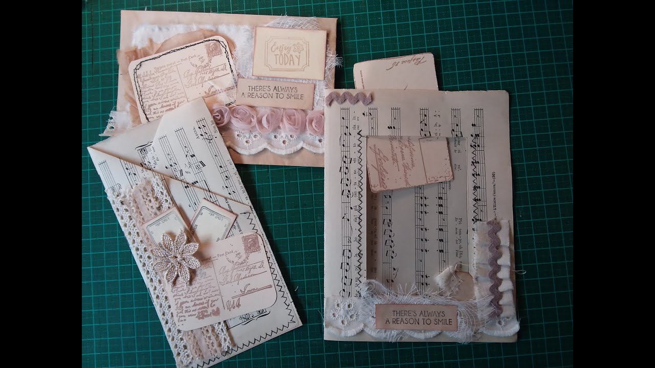 Uncoloured- double pocket, plastic pocket page, envelope decorated..."U ...