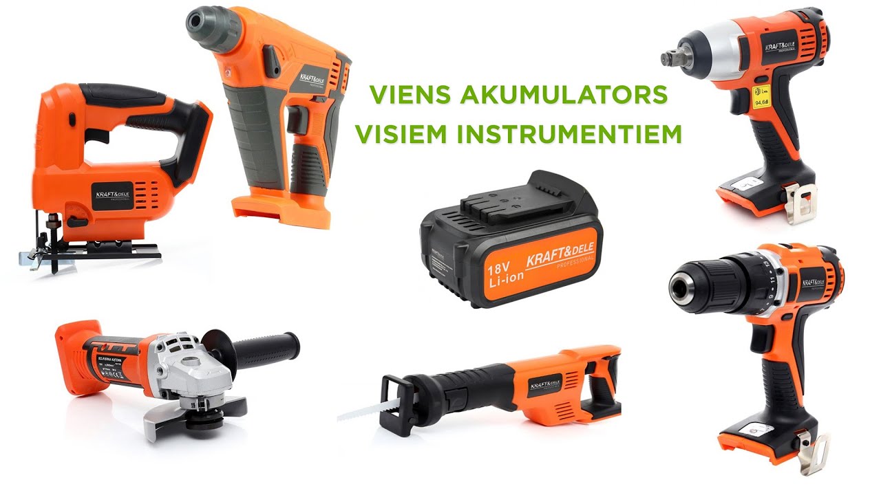 Akumulatora instrumenti KRAFTDELE GERMANY (KD1756, KD1751, KD1754 ...