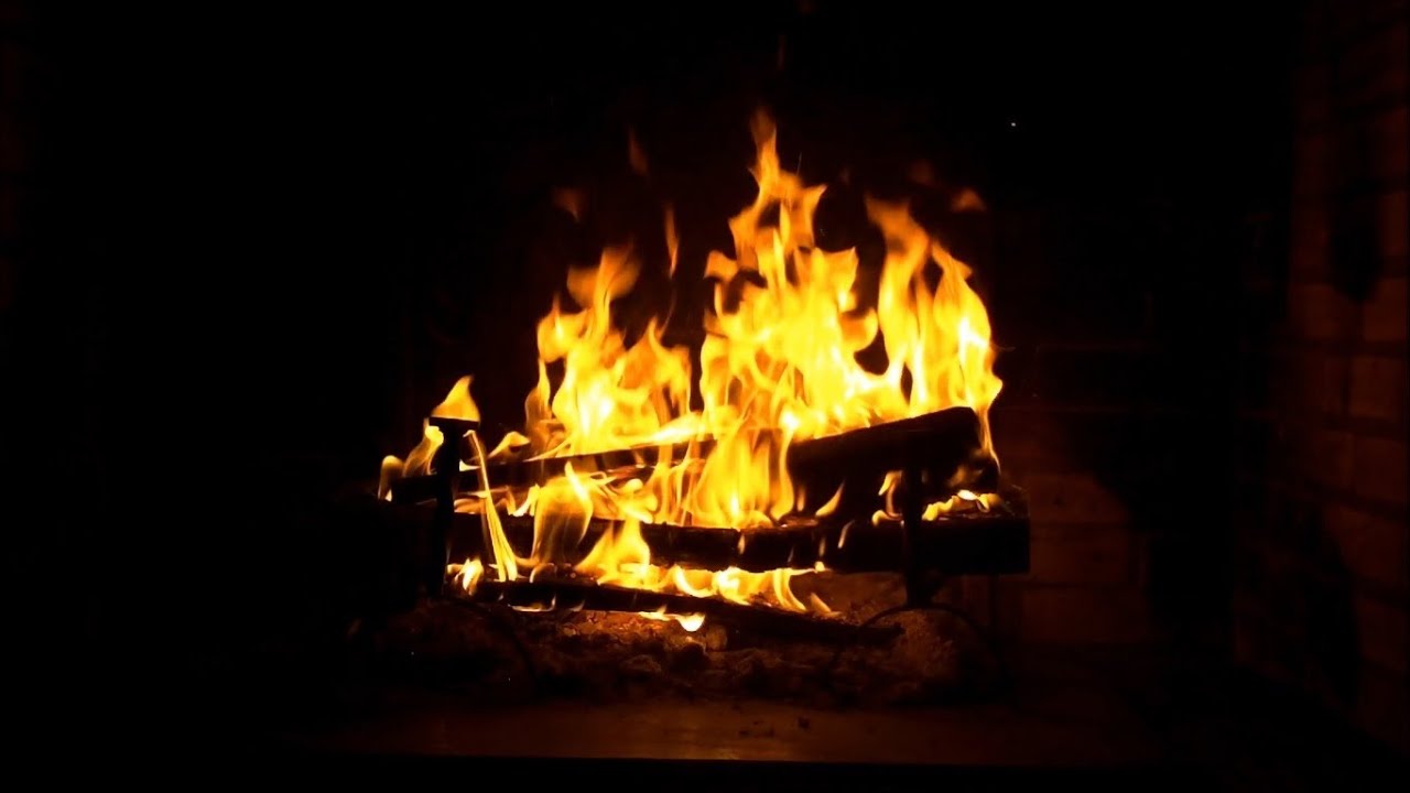 Fireplace 1hour with Relaxing Music - Feu de cheminée - YouTube