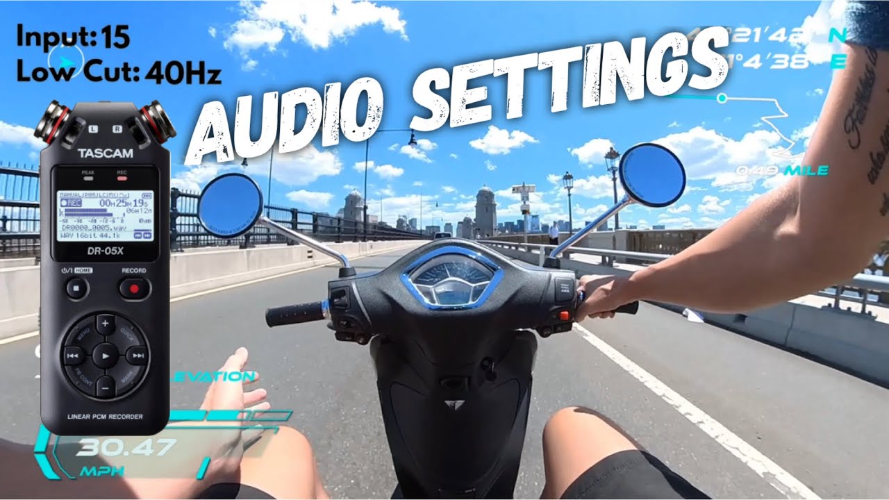 Comparing Tascam DR-05X Riding Audio (Input + Low Cut Settings ...