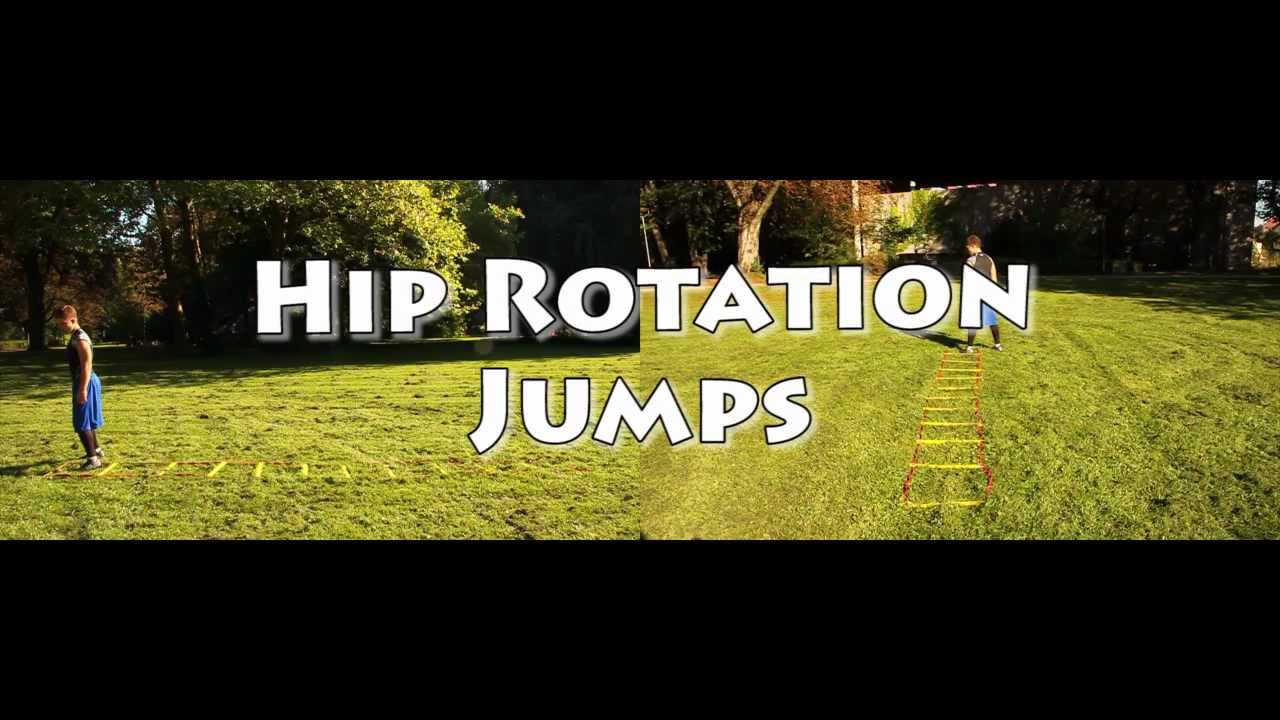 Hip Rotation Jumps - SpeedLadder Drill - YouTube
