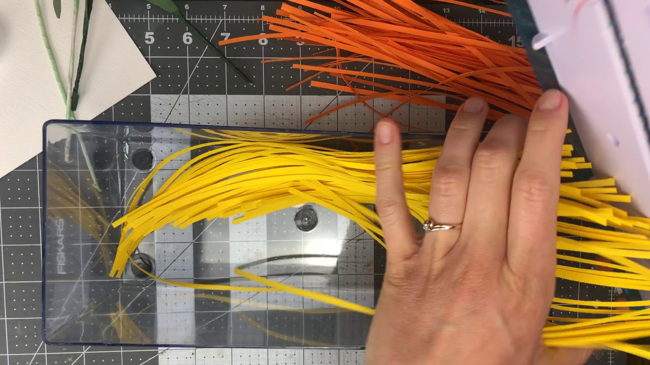 How Easy To Cut Quilling Paper Strips. Part 2 - YouTube